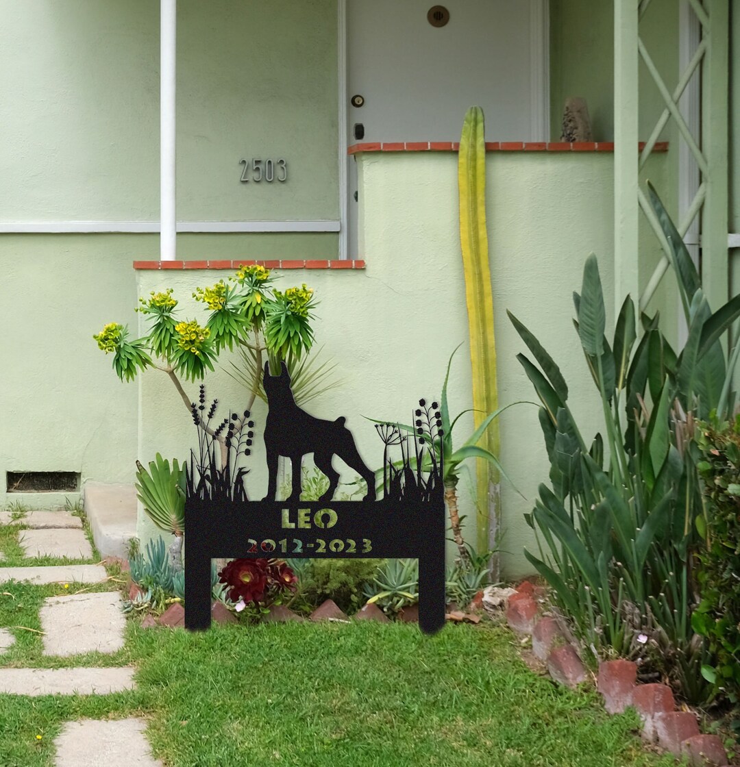 Doberman Memorial Stake Sign Personalized,doberman Gift,pet Grave ...