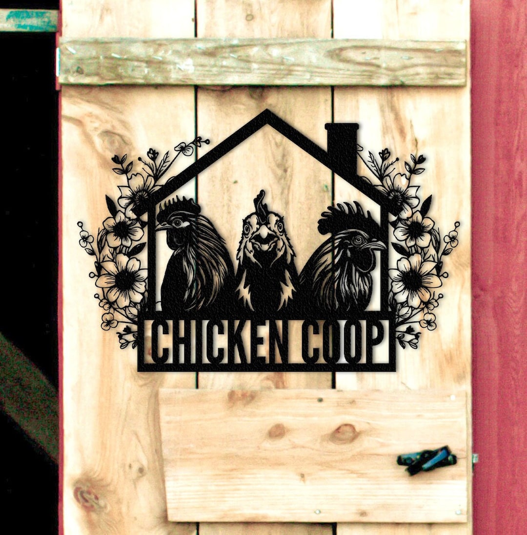 Chicken Coop Metal Sign Personalized,hen House Decor,egg Shack,hens ...