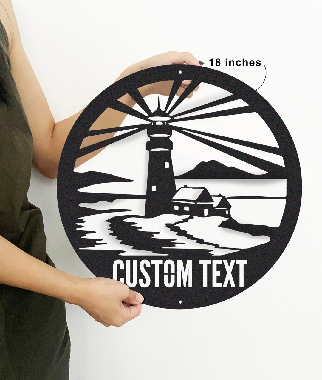 Lighthouse Metal Art Personalized,custom Lighthouse Metal Sign ...