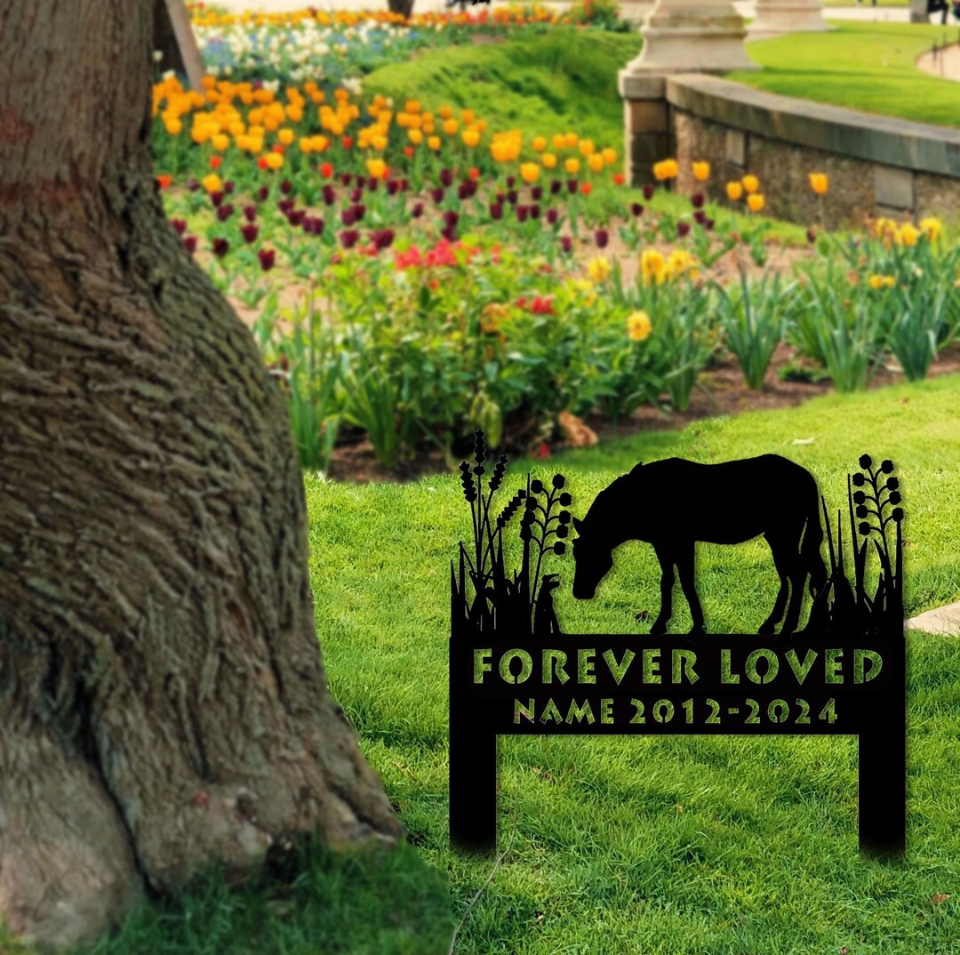 Horse Memorial Grave Marker,horse Stakes Sign Personalized,horse Name ...