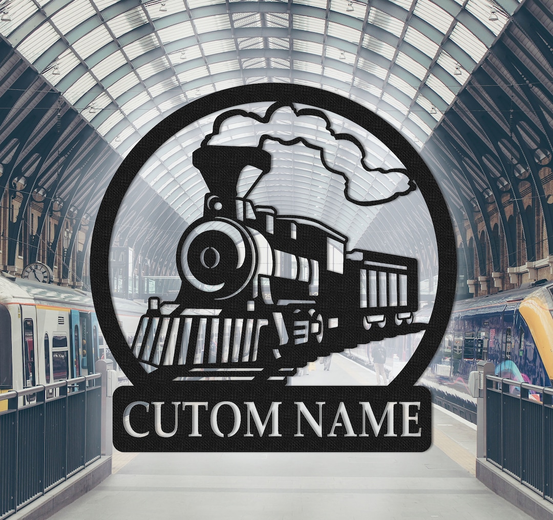 Train Metal Sign Personalized,train Metal Decor,train Room Decor,custom ...