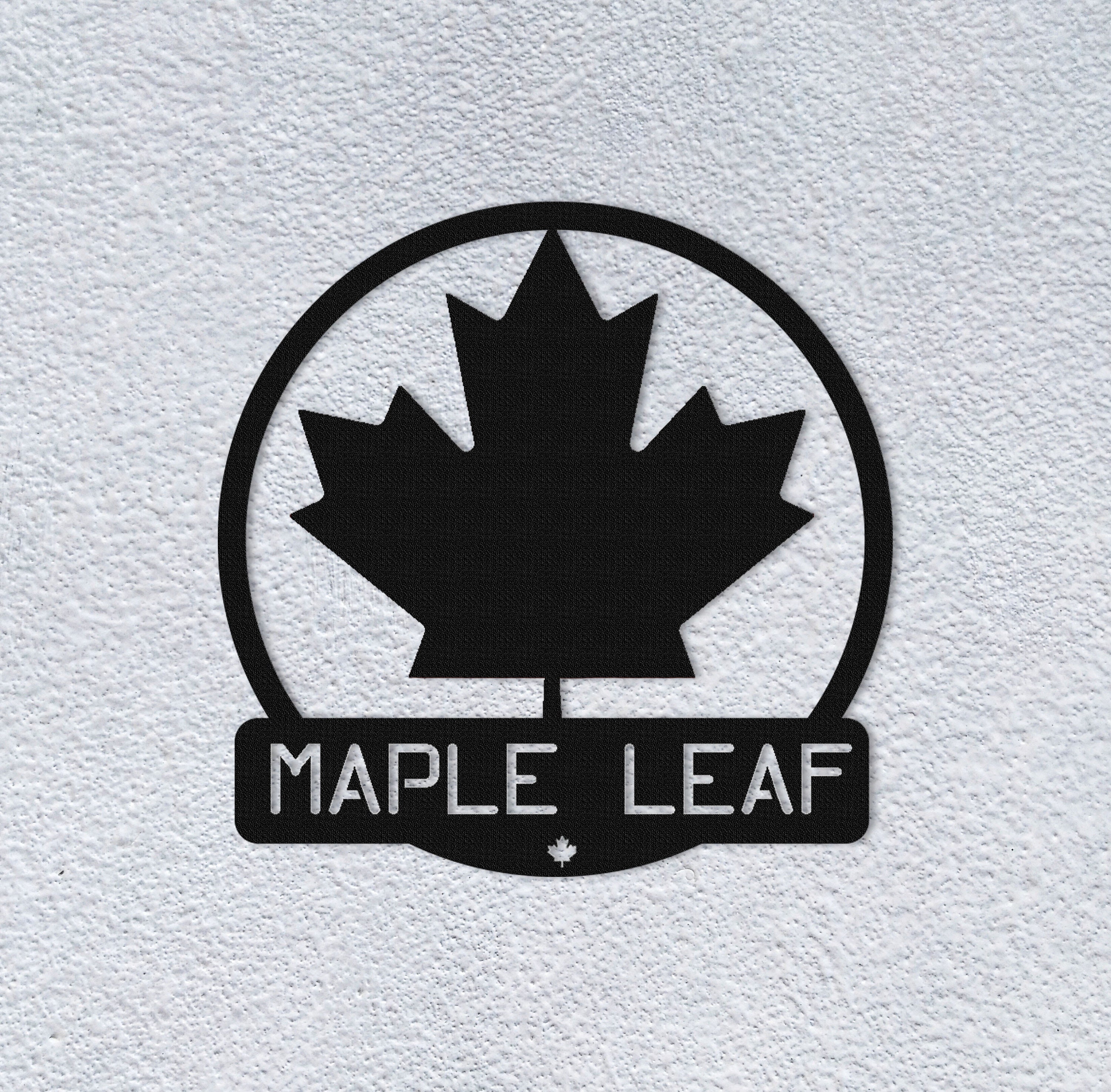 Maple Leaf Metal Sign Personalized,canada Metal Sign,maple Leaf Wall ...