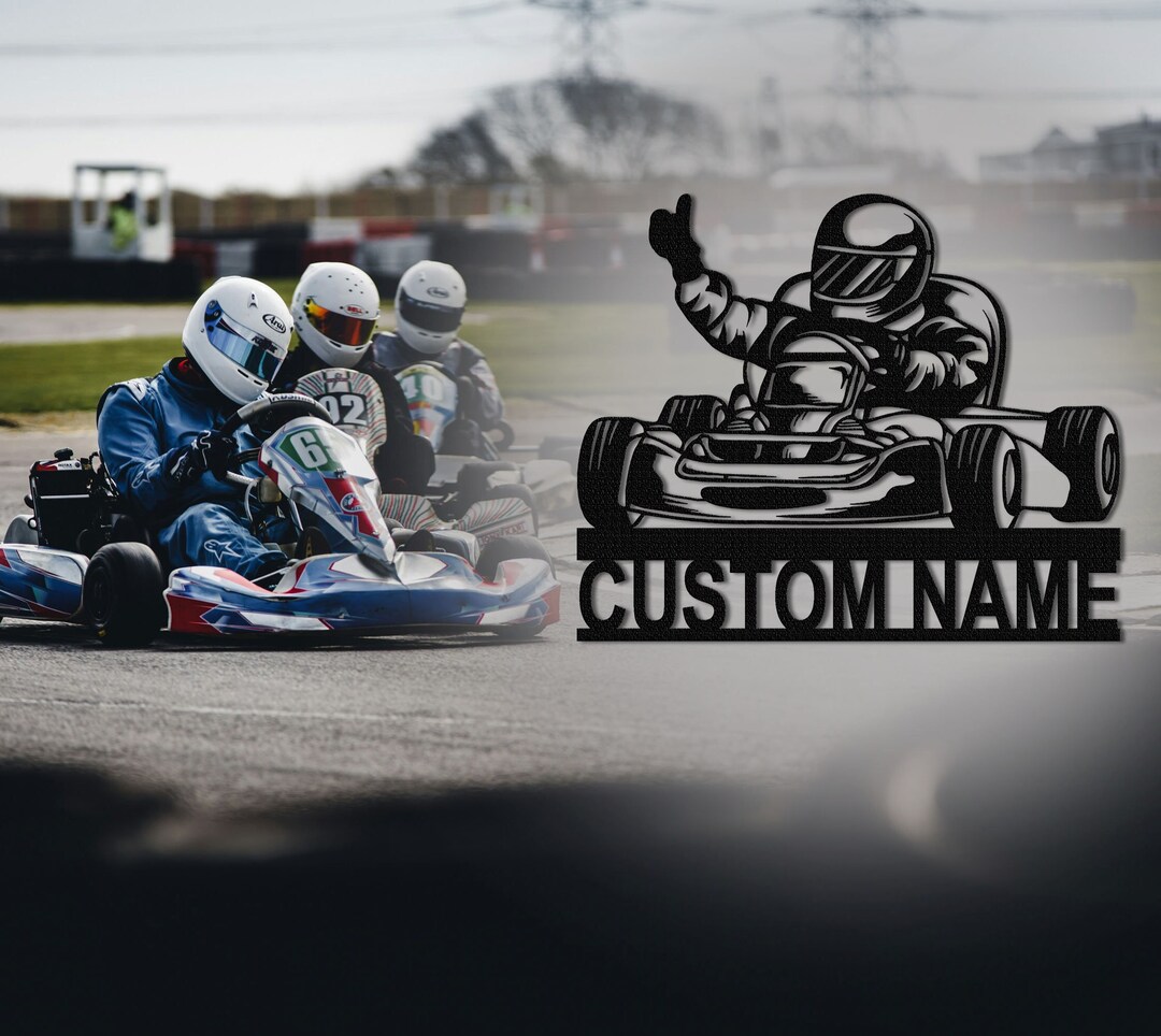 Go Kart Metal Sign Personalized,racing Sign,racing Driver Gifts,custom ...