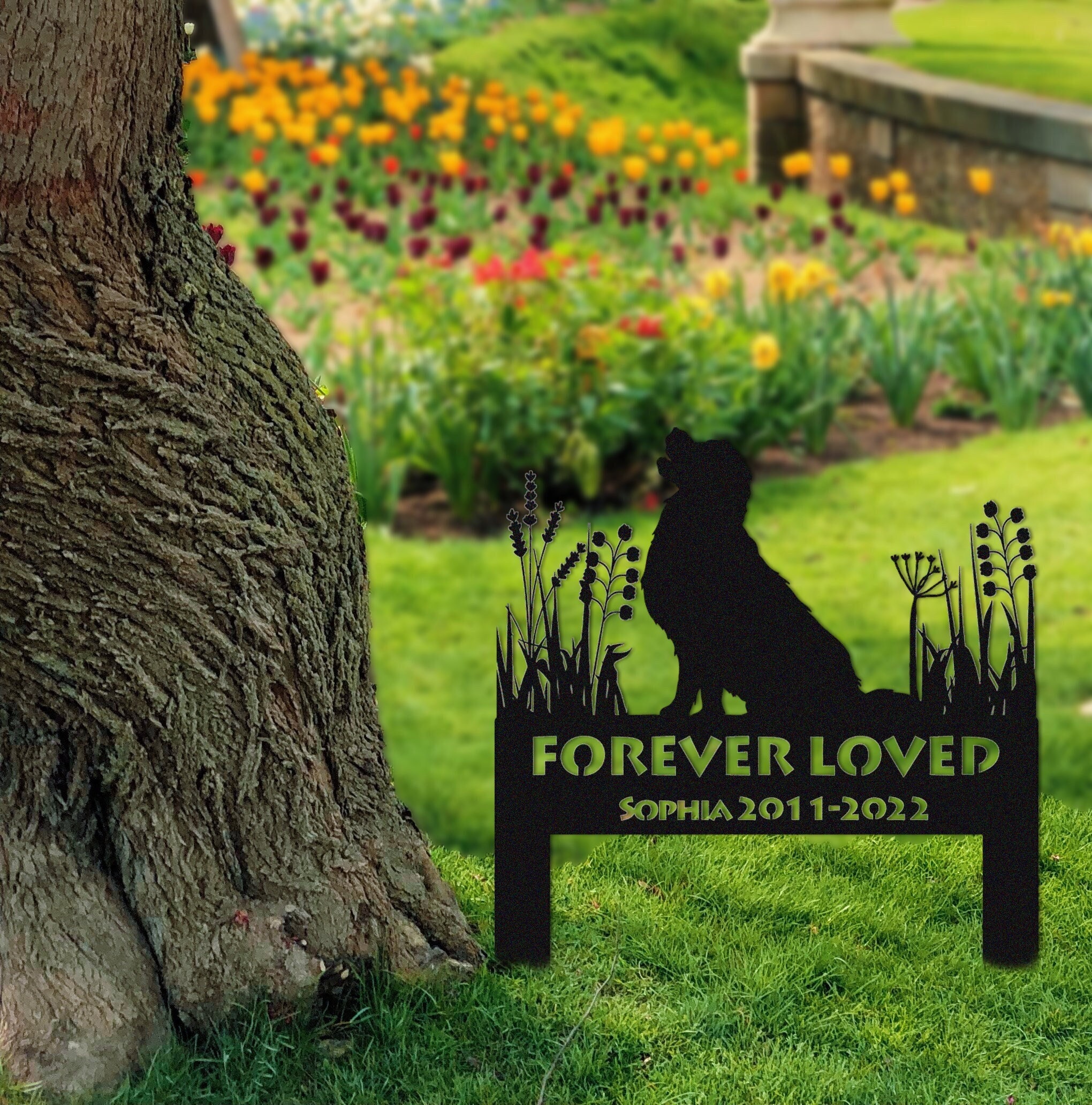 Golden Retriever Memorial Stake Sign Personalized,pet Grave Markers ...