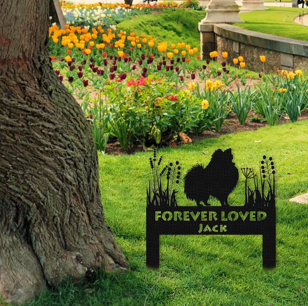 Pomeranian Memorial Stake Sign Personalized,pet Grave Markers Sign ...