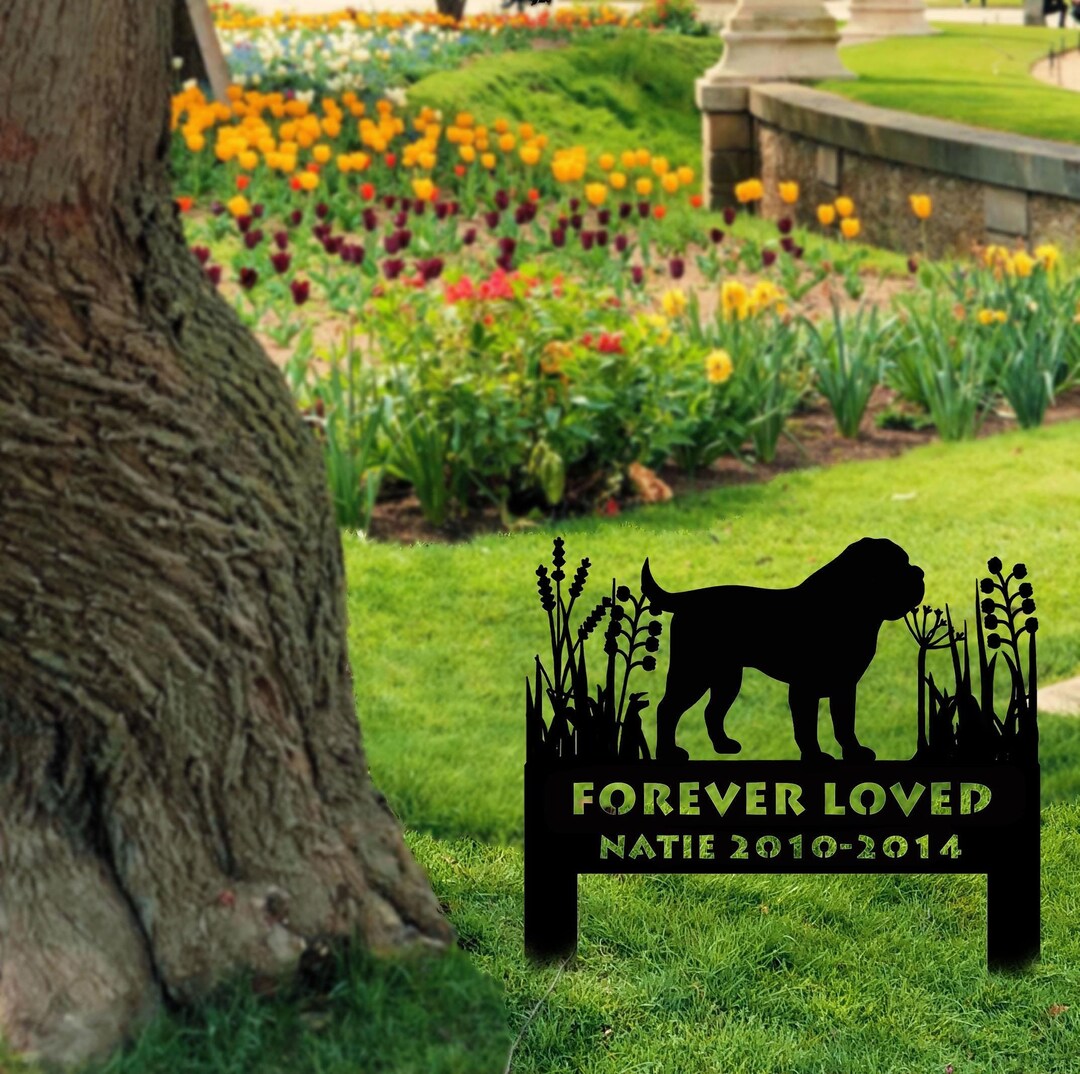 Mastiff Memorial Stake Sign Personalized,pet Grave Markers Sign,mastiff ...