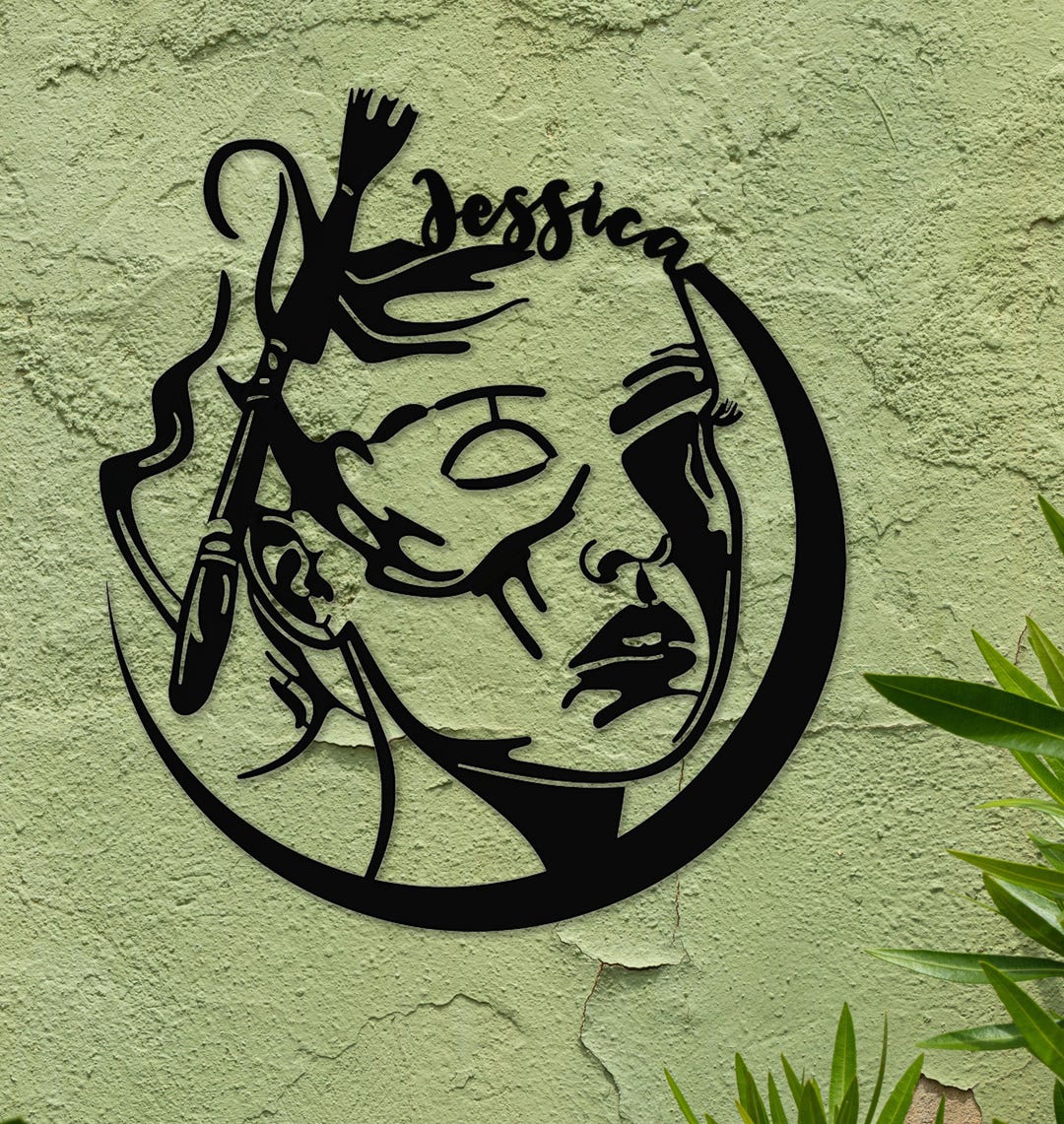 Custom Art Studio Metal Sign,woman Face Sign,artist Sign,art Teacher ...