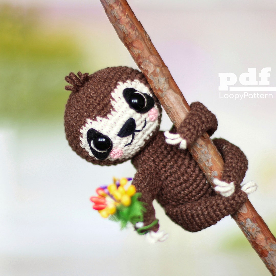 Crochet Pattern Sloth, PDF Digital Download, DIY Amigurumi Sloth ...