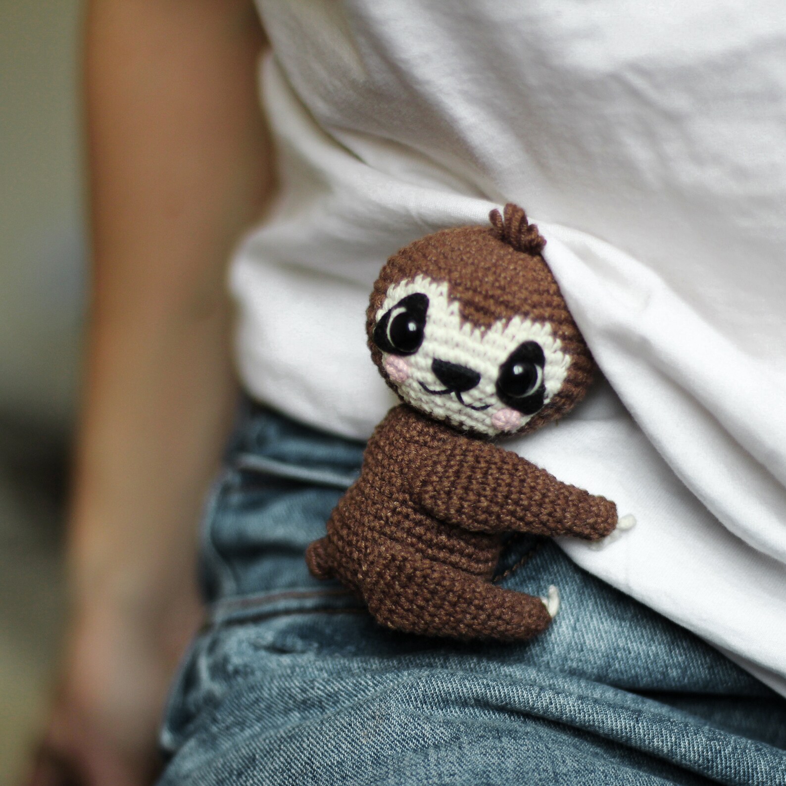 Crochet Pattern Sloth, PDF Digital Download, DIY Amigurumi Sloth ...