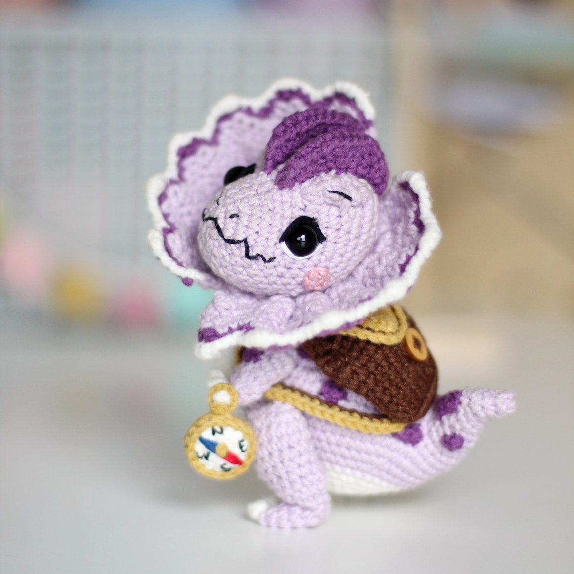 Crochet Pattern Dinosaur Dilophosaurus Amigurumi PDF Digital - Etsy