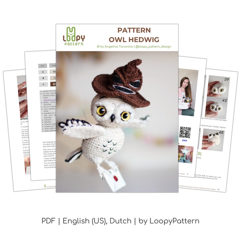 Crochet Pattern Owl PDF Digital Download DIY Amigurumi - Etsy