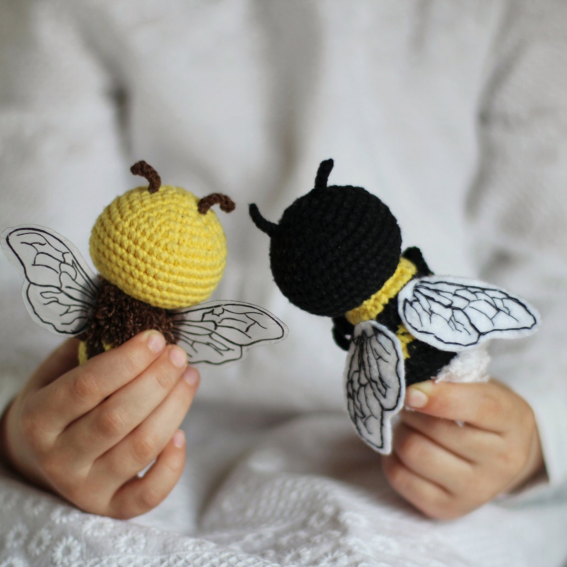2 in 1 Crochet Pattern Bee Amigurumi Bumblebee Pattern PDF - Etsy