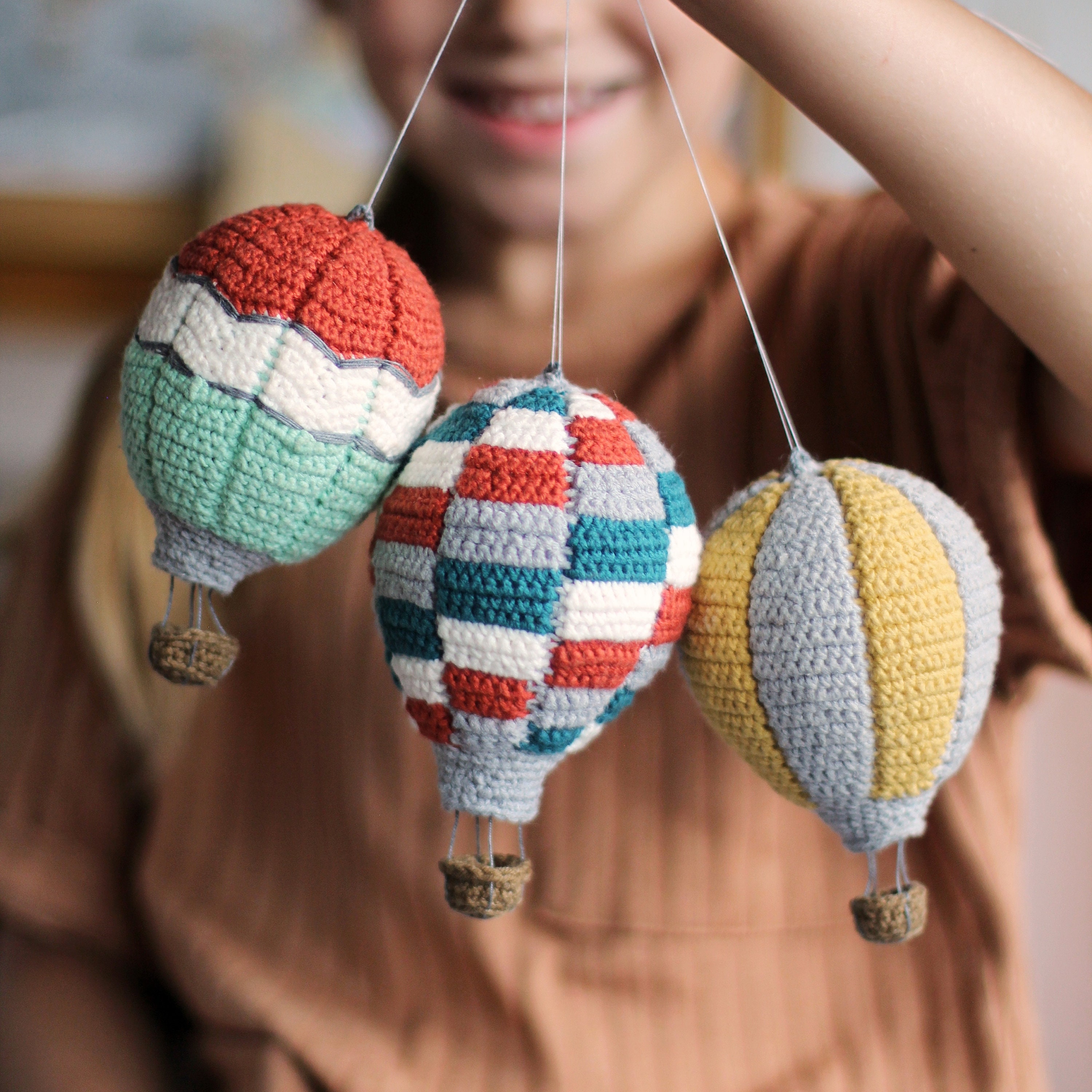 Crochet Pattern Hot Air Balloon Amigurumi Pdf Digital Etsy Australia