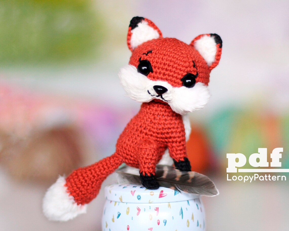 Crochet Pattern Fox DIY Amigurumi Fox Pattern PDF Digital - Etsy Australia