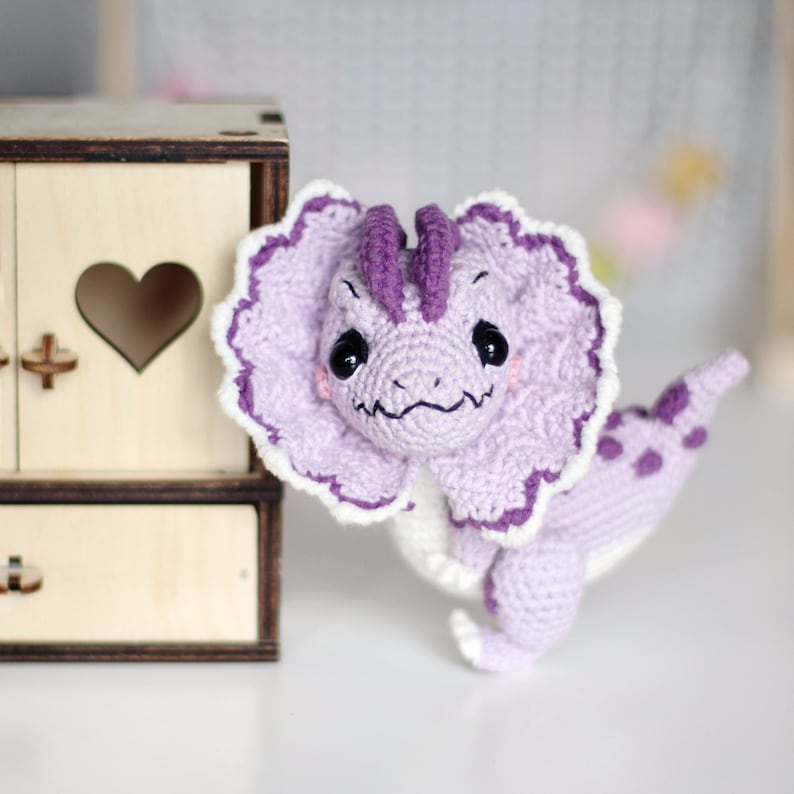 Crochet Pattern Dinosaur Dilophosaurus Amigurumi, PDF Digital Download ...
