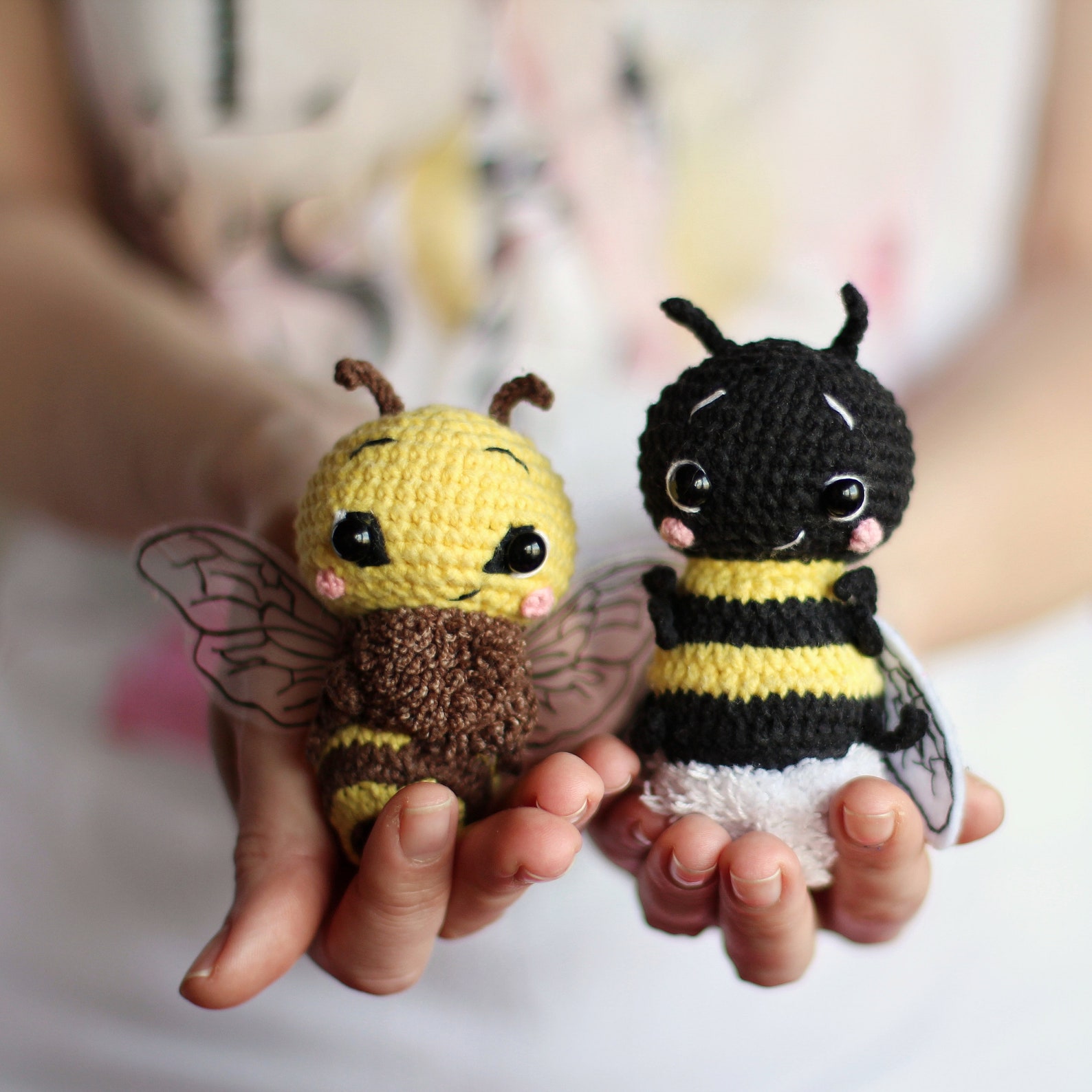2 in 1 Crochet Pattern Bee Amigurumi Bumblebee Pattern PDF - Etsy