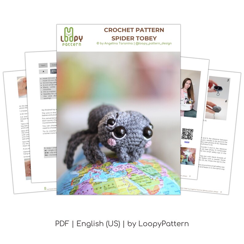 Crochet Pattern Spider DIY Amigurumi Spider Pattern PDF - Etsy