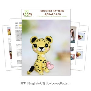 Crochet Pattern Leopard, DIY Amigurumi Leopard Pattern, PDF Digital ...