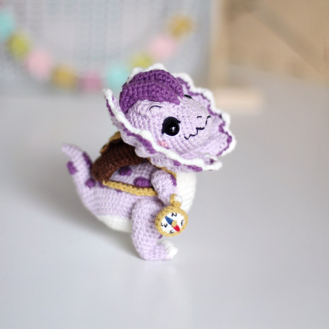 Crochet Pattern Dinosaur Dilophosaurus Amigurumi, PDF Digital Download ...