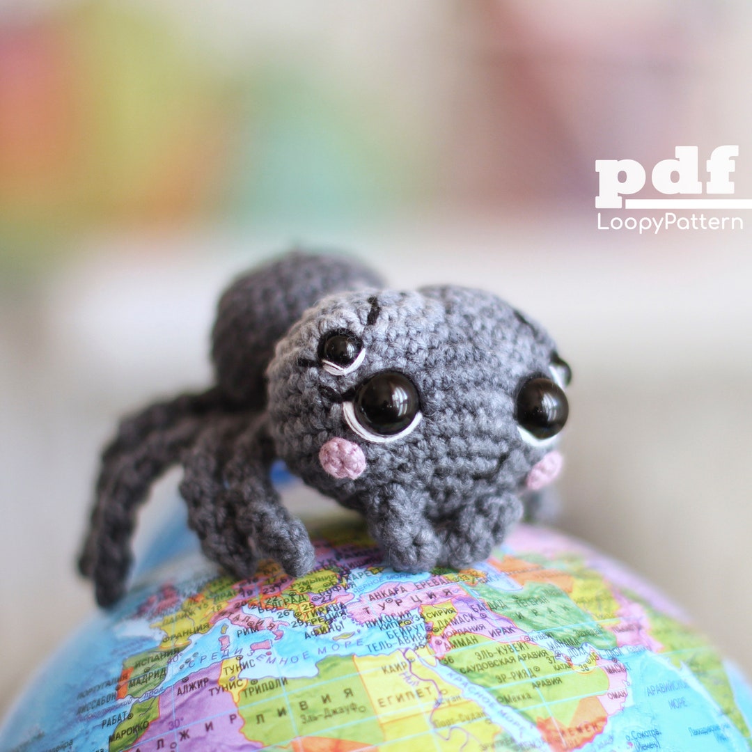 Crochet Pattern Spider, DIY Amigurumi Spider Pattern, PDF Digital ...