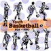Basketball Player Graphics Youth BUNDLE ~ 9 Digital Downloads - Etsy