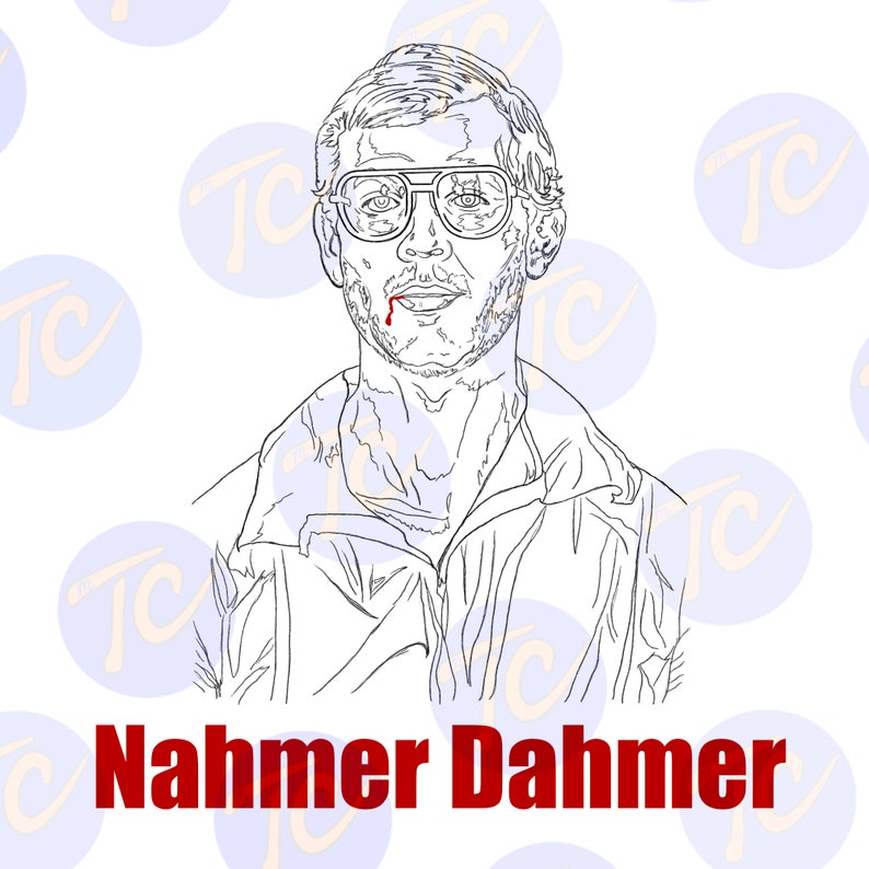 Jeffrey Dahmer Clipart Pack ~ Serial Killer ~ Cannibal ~ Digital ...