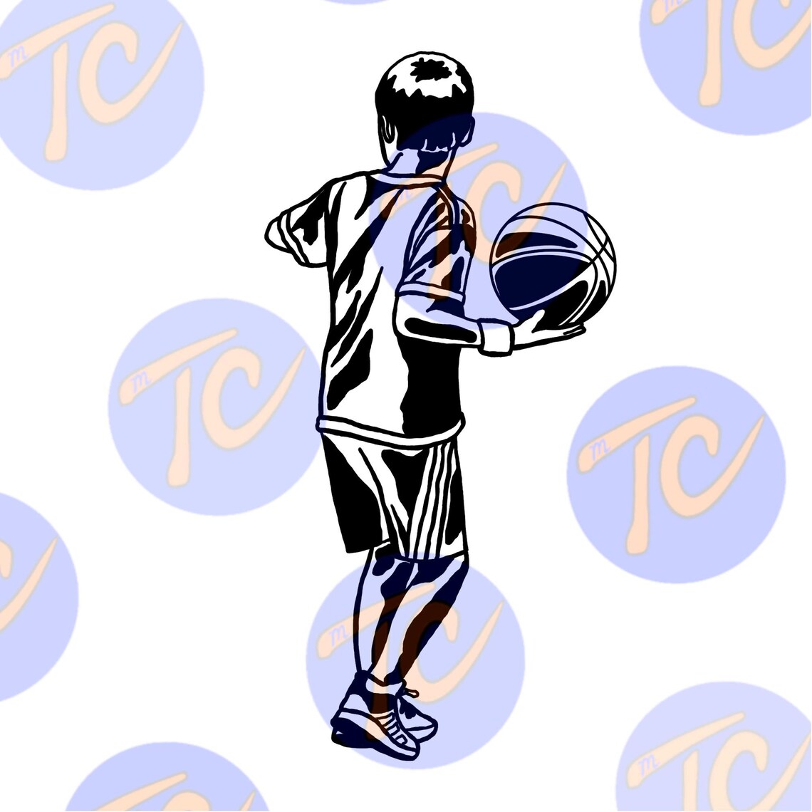 Basketball Player Graphics Youth BUNDLE ~ 9 Digital Downloads - Etsy