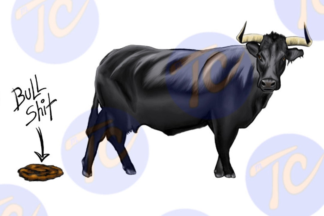Bullshit Digital Download PNG Transparent Background ~ Bull ~ Shit - Etsy