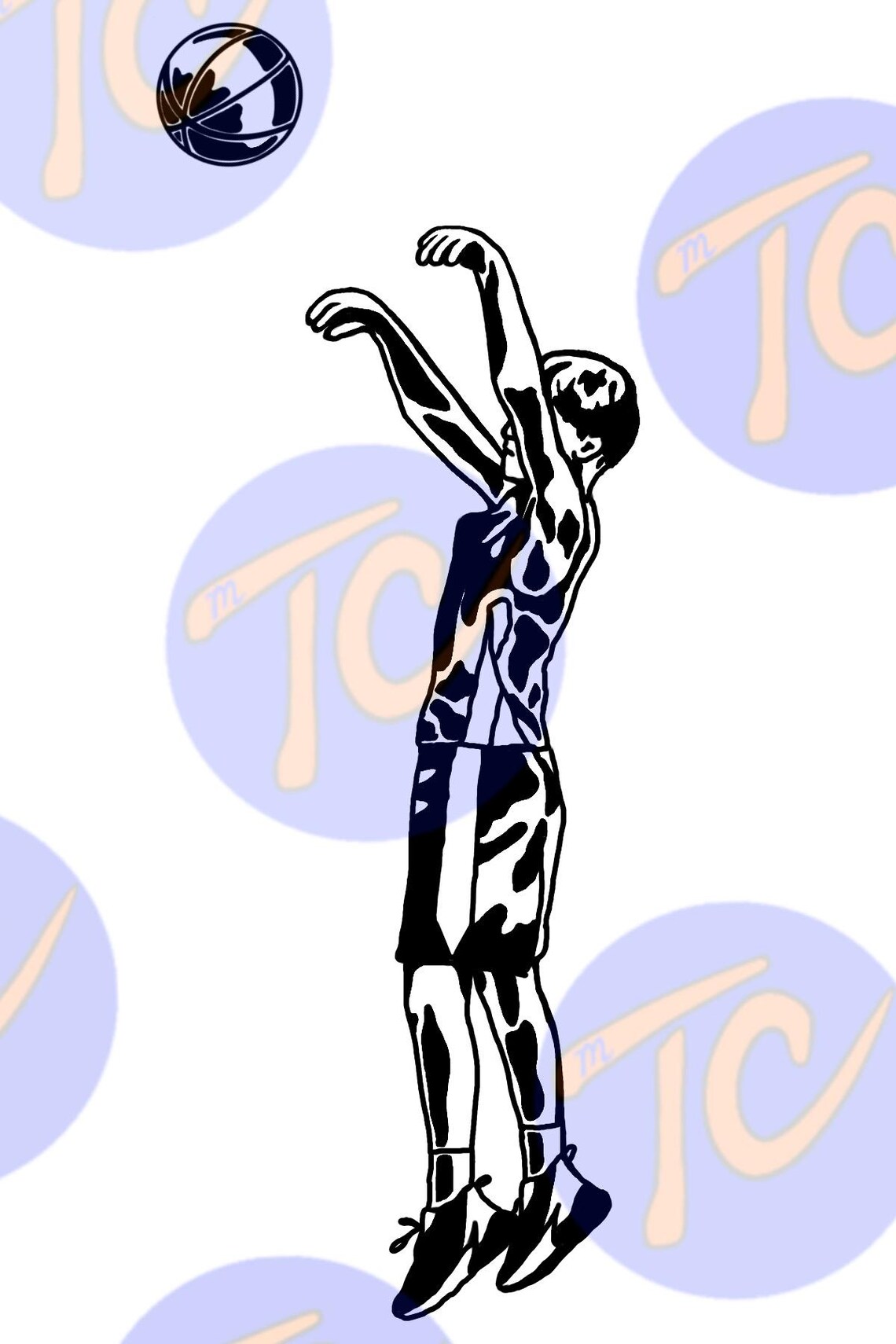 Basketball Player Graphics Youth BUNDLE ~ 9 Digital Downloads - Etsy