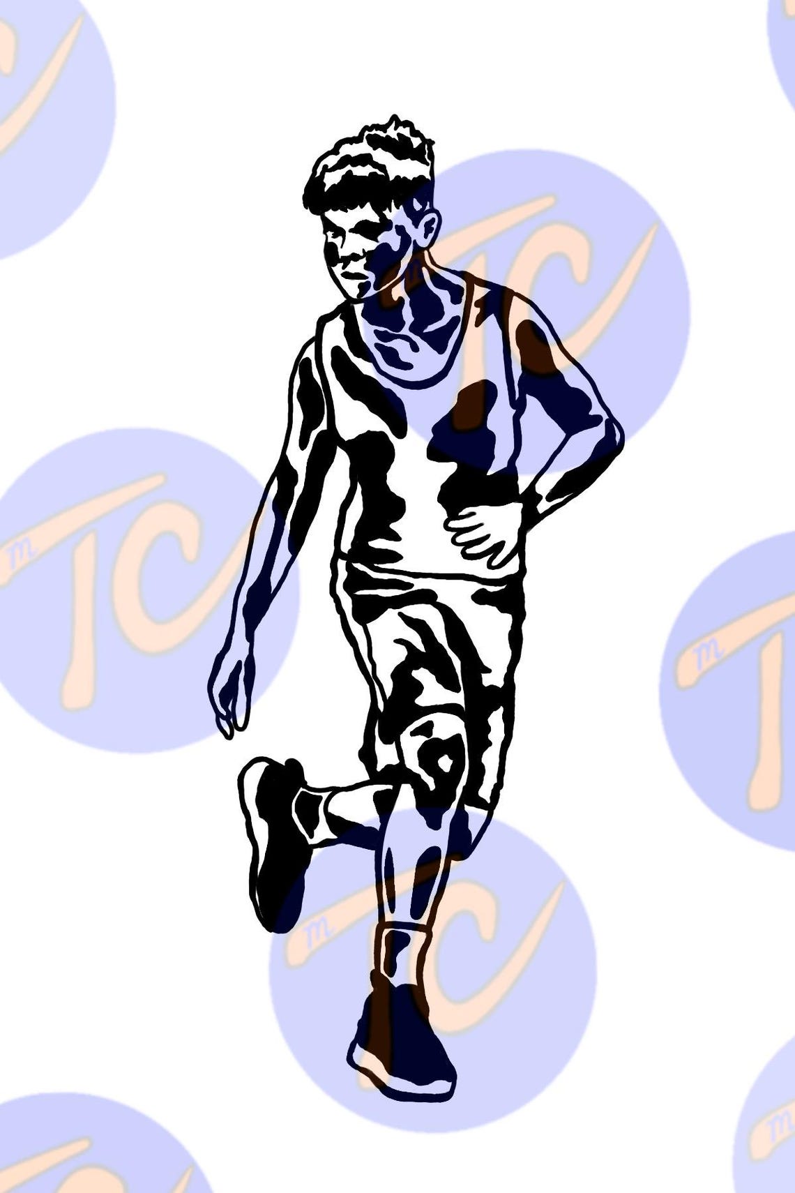 Basketball Player Graphics Youth BUNDLE ~ 9 Digital Downloads - Etsy