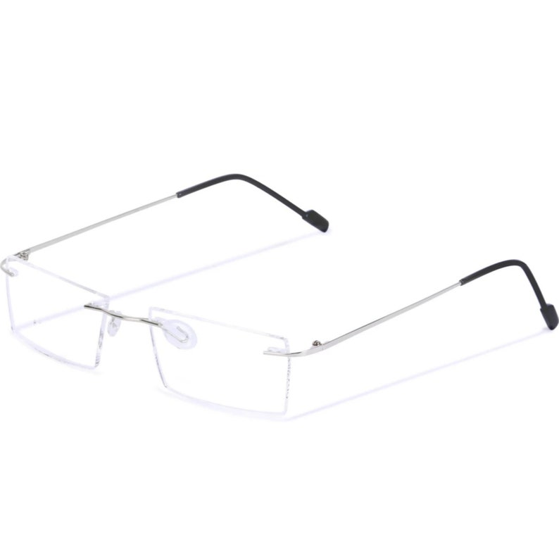 Rimless Blue Light Blocking Reading Glasses for Men and Women ...