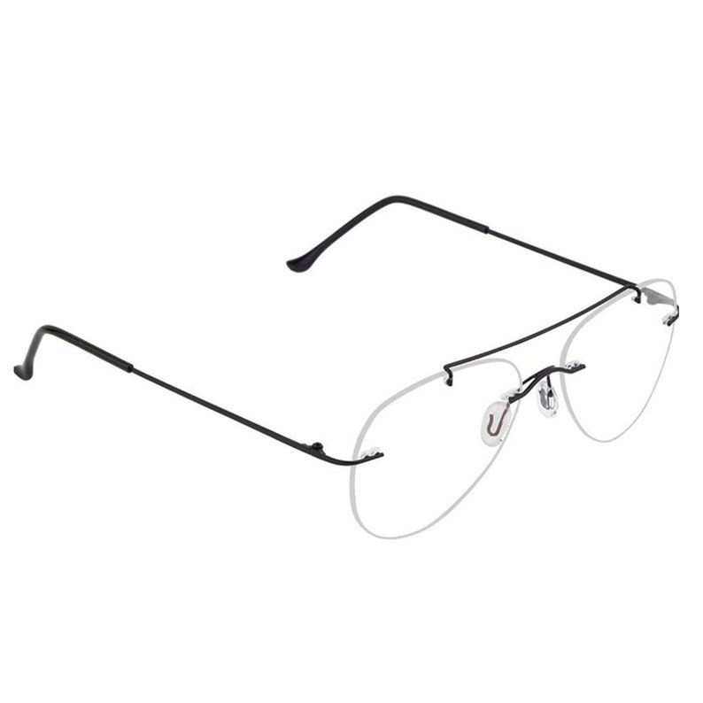 Rimless Aviator Blue Light Blocking Reading Glasses Prescription ...