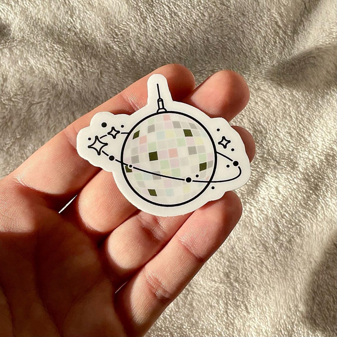Stellar Disco Orb Sticker: Journey Through Cosmic Grooves - Etsy