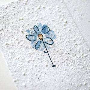 Forget-me-not Card Printed on 'growing Paper' - Etsy