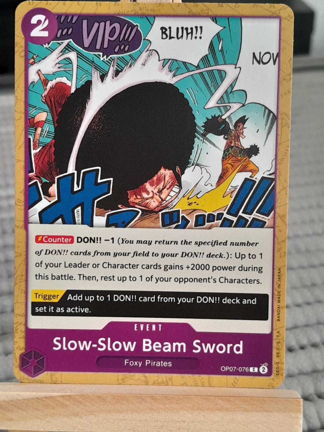 One Piece Event Card Games ENG TCG Slow Slow Beam Sword OP07-076 C - Etsy