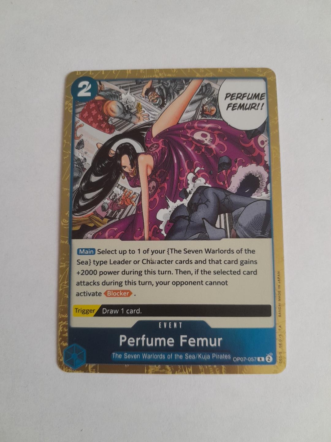 One Piece Event Perfume Femur OP07-057 R Japanese TCG Proxy Card Game ...