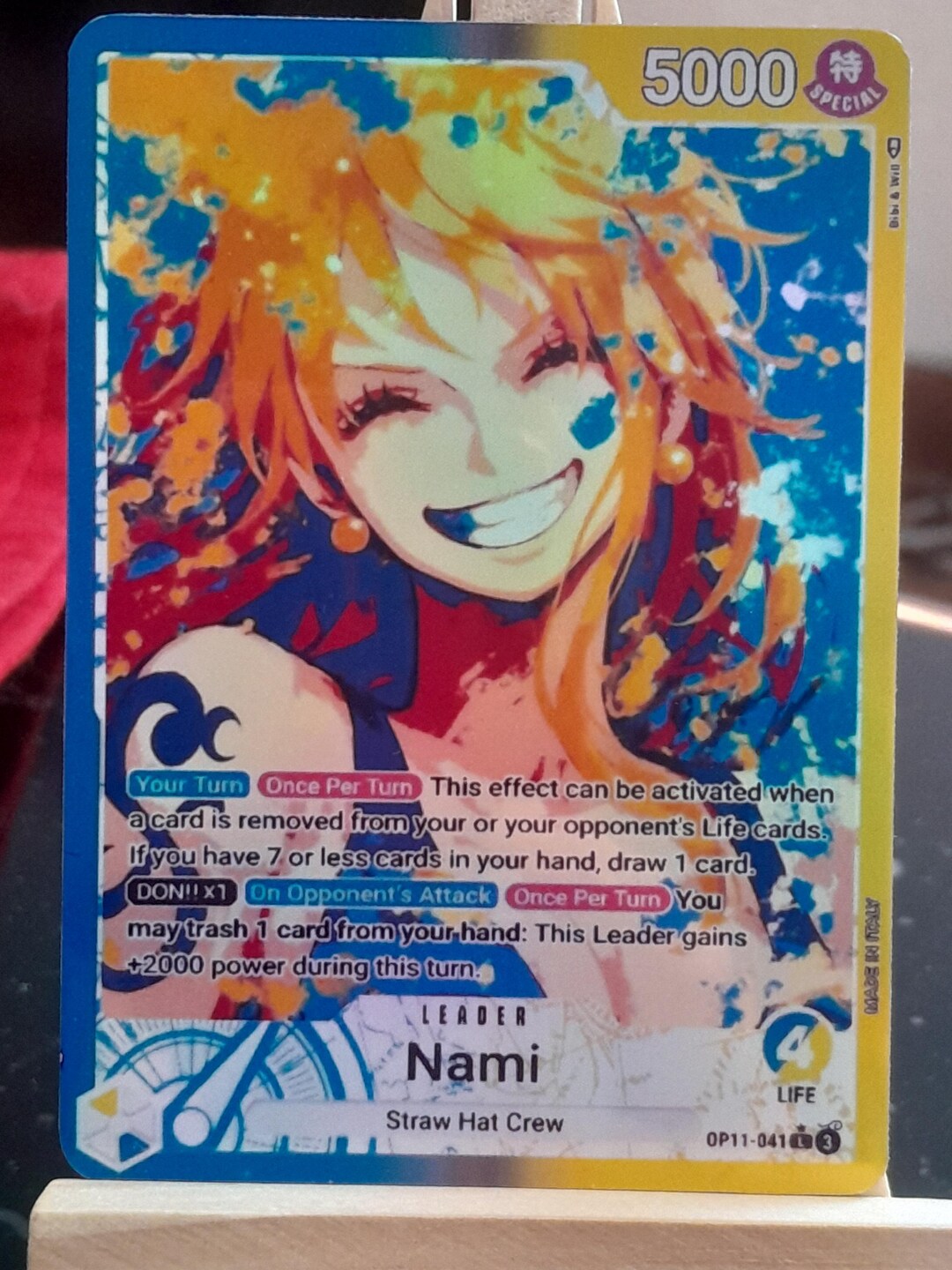 One Piece Nami Leader Custom Proxy Card OP11-041 L English Card Game ...
