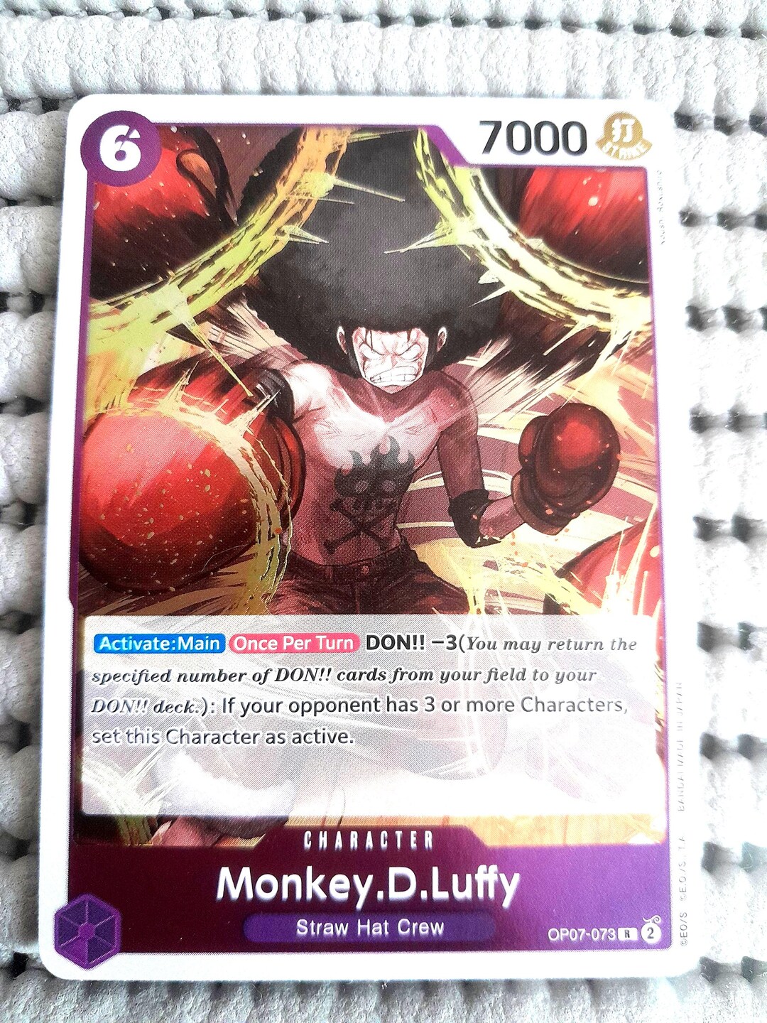 One Piece Monkey D Luffy OP07-073 R Card Game English TCG Proxy - Etsy