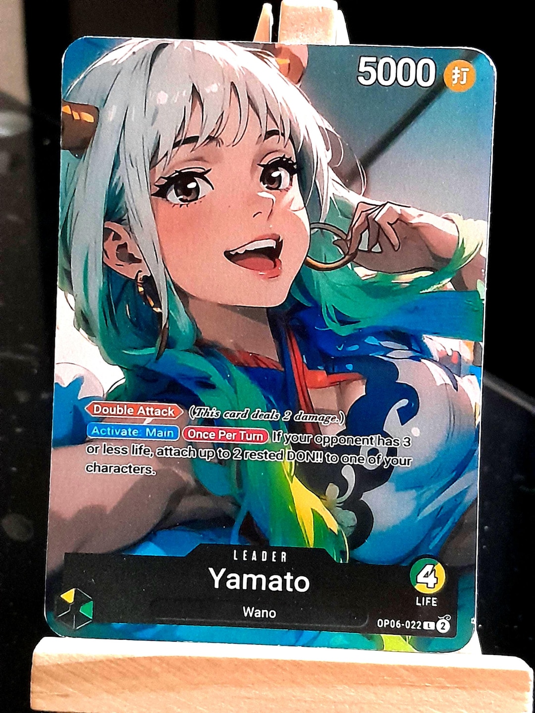 One Piece Yamato Custom Proxy Card OP06-022 L English Card Game ENGLISH ...