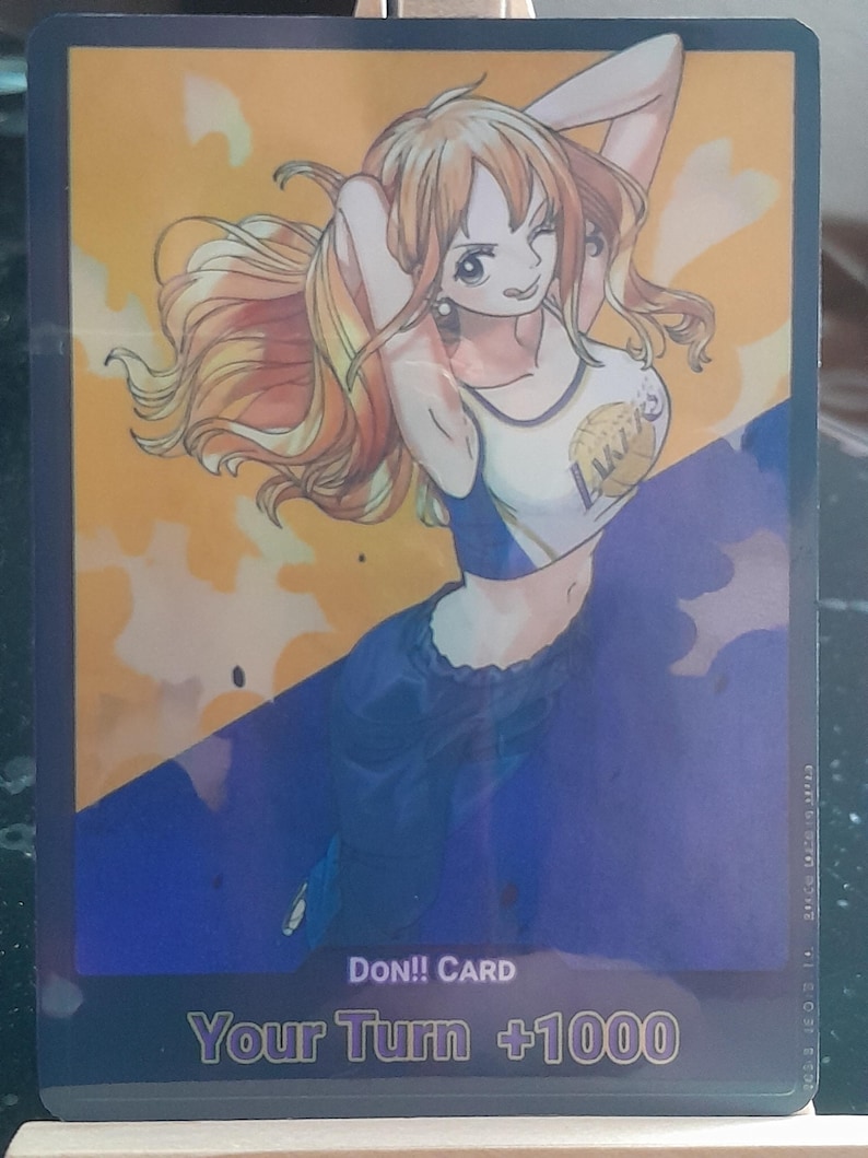 One Piece Nami Custom Proxy Don Card Lakers Card Game English ENGLISH ...