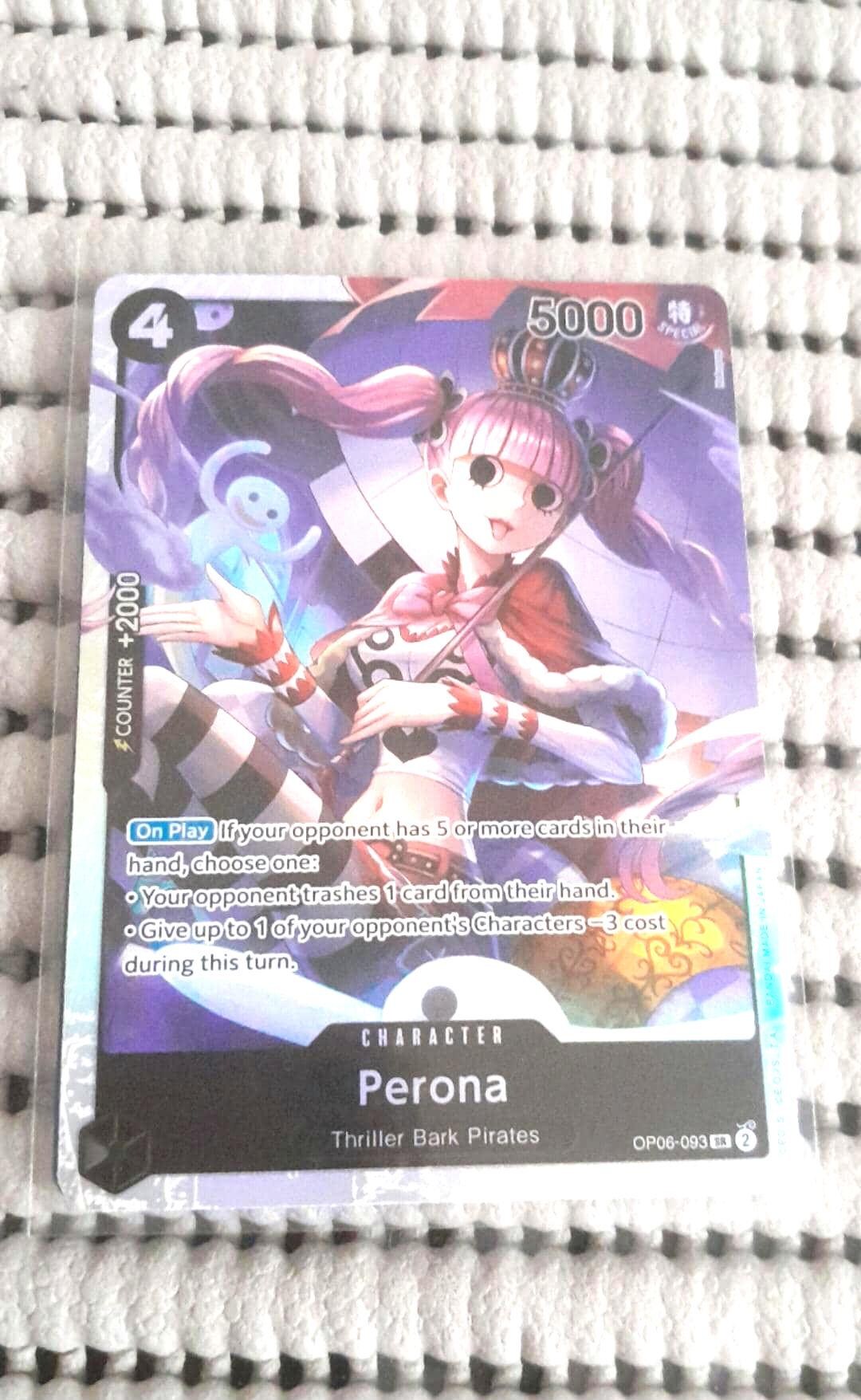 Perona HOLO Custom OP06-093 SR TCG Proxy One Piece Card - Etsy