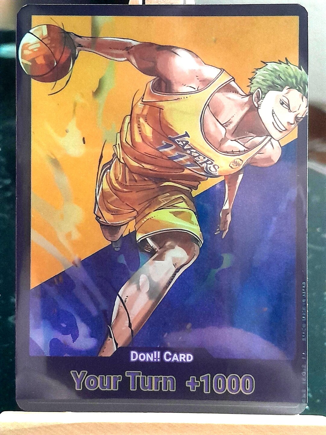 One Piece Roronoa Zoro Custom Don Card Lakers Card Game English ...