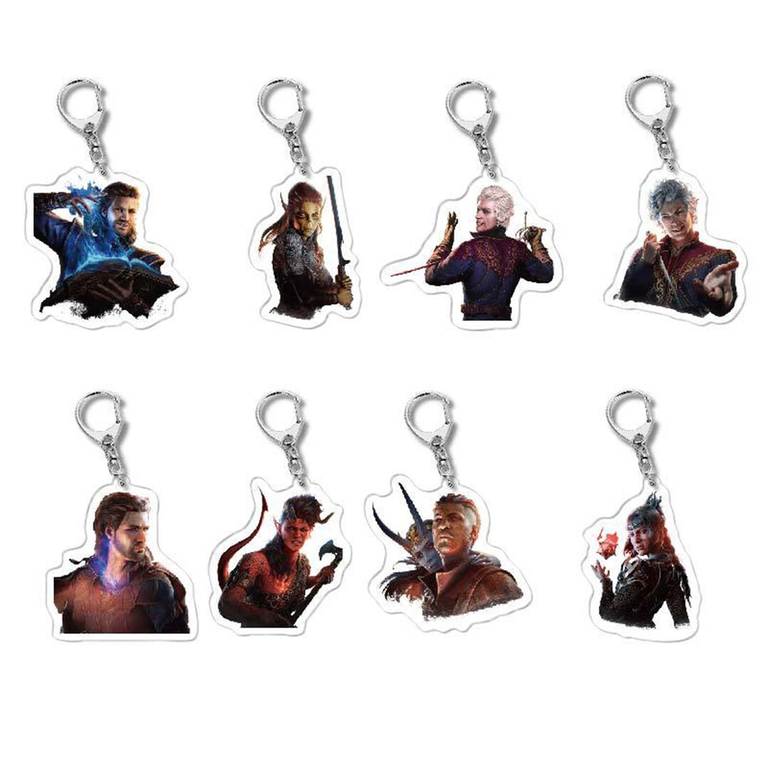 Baldur's Gate 3 Fanart Keychains: Astarion, Gale, Karlach, Lae'zel ...