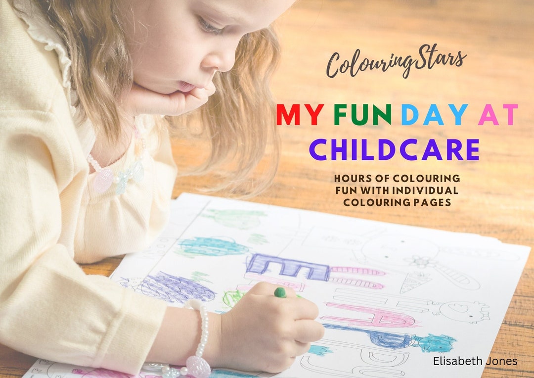 Printable Colouring Pages of Play and Learning Activities. 12 - Etsy ...