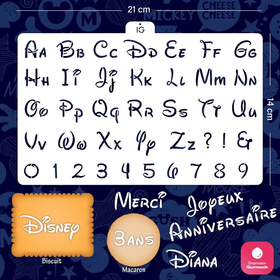 Disney Alphabet for Your Events, Weddings, Birthdays, Baptisms... - Etsy