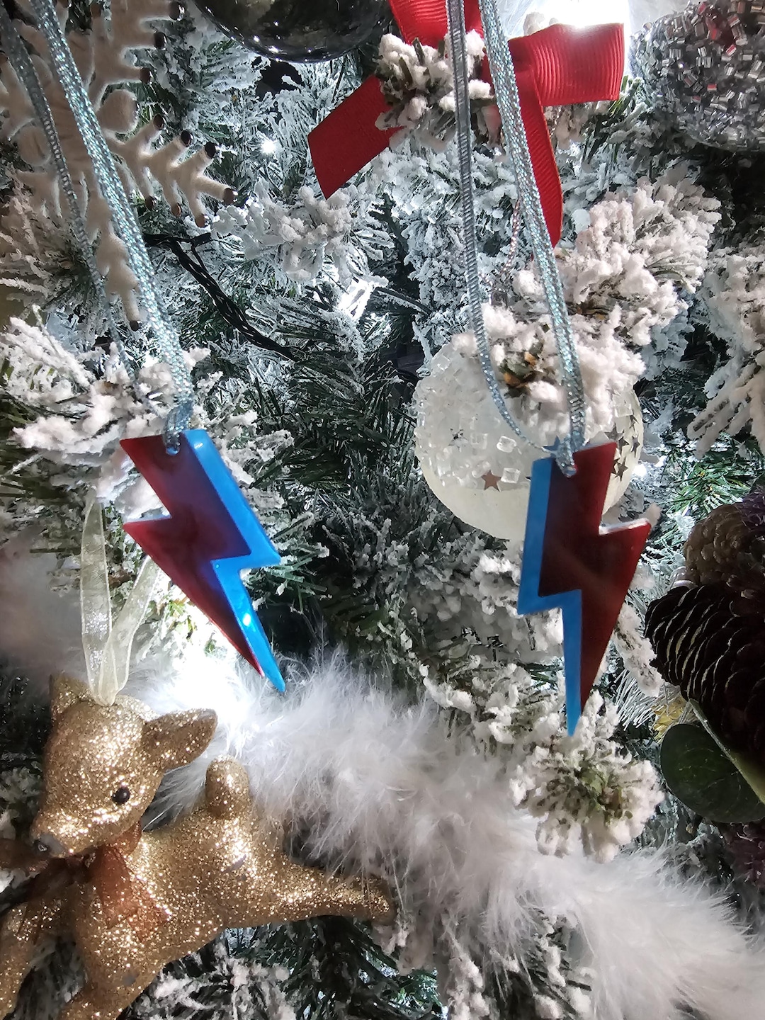 David Bowie Aladdin Sane Lightning Bolt Bowie Bolt Hanging Decoration ...