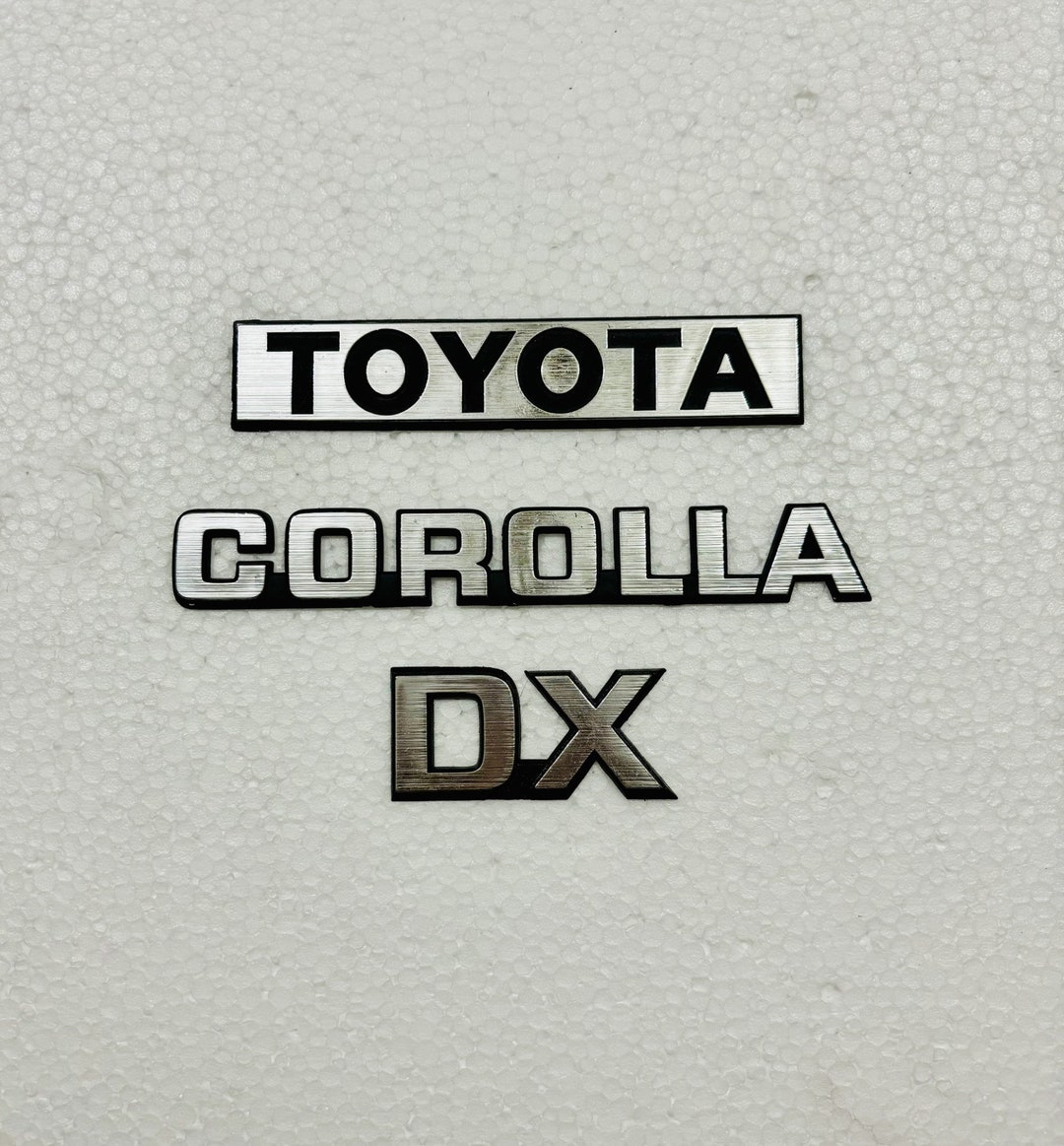 Toyota Corolla KE70 Trunk Lid Emblem Badges - Etsy