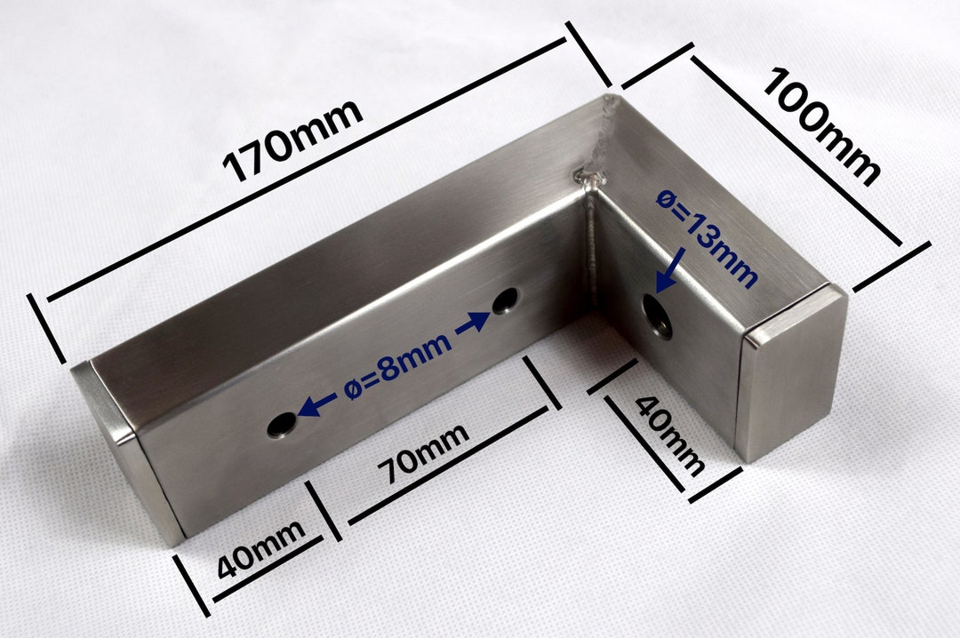 17 Cm X 10 Cm - V2A Stainless Steel Wall Bracket / Wall Bracket ...