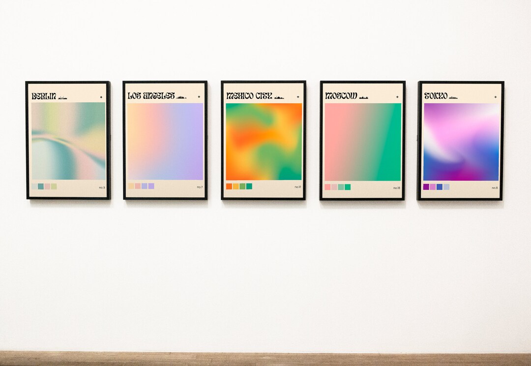Aesthetic Prints Wall Art Graphic Design Décor City Hues - Etsy