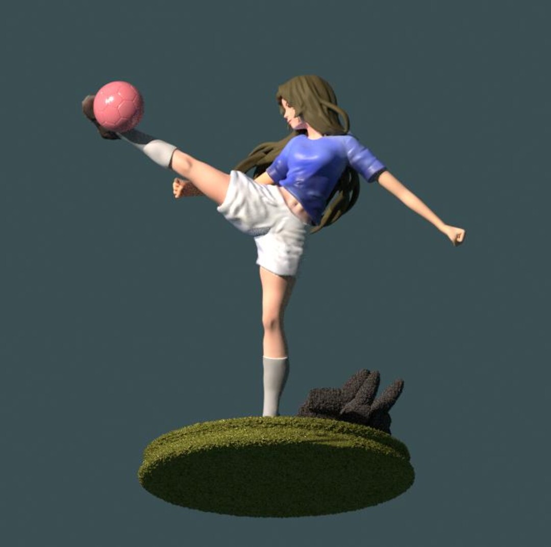 Football Girl Figure: DIY Garage Kit, Unpainted Miniature Sculpture - Etsy
